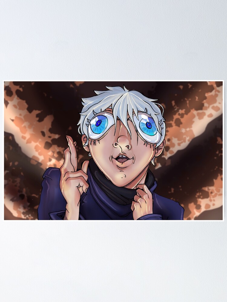 "Bug Eyed Gojo" Poster for Sale by mhjh101 | Redbubble