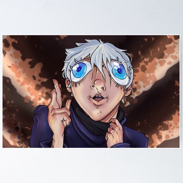 "Bug Eyed Gojo" Poster for Sale by mhjh101 | Redbubble