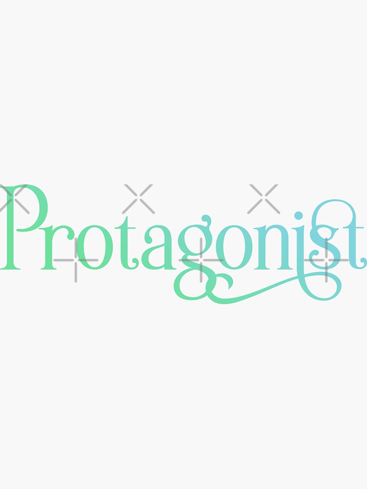 "Protagonist" Sticker for Sale by rissidesigns | Redbubble