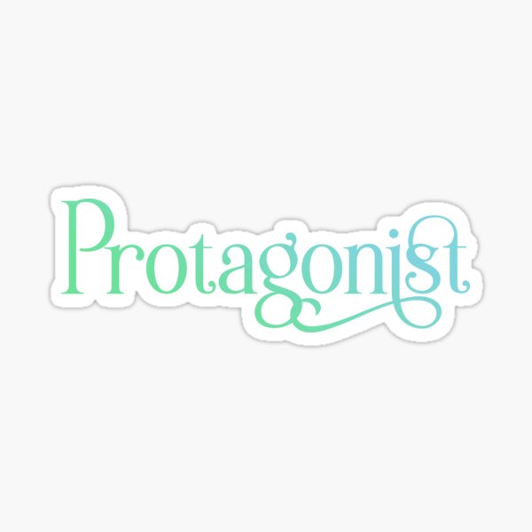 "Protagonist" Sticker for Sale by rissidesigns | Redbubble