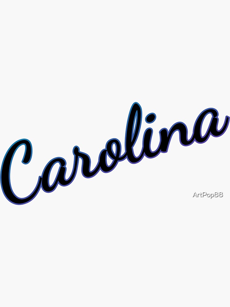 "Carolina" Sticker for Sale by ArtPop88 | Redbubble