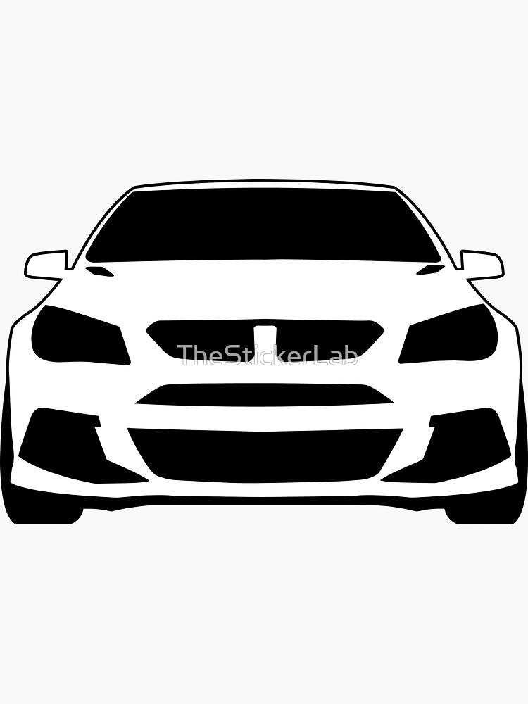 " HSV VF GTS Clubsport Front View Design | Tee Shirt / Sticker for ...