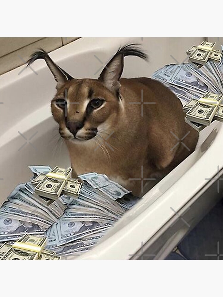 Lámina fotográfica «Dinero en efectivo de Big Floppa» de cheapfan ...