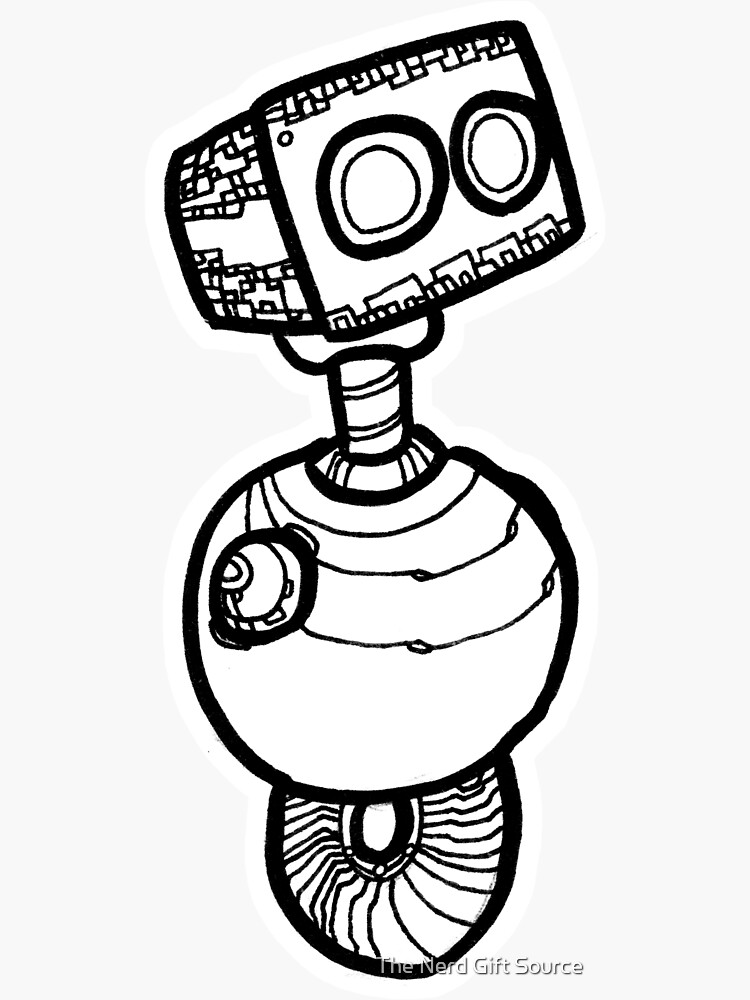 "Bey The Robot Mandala | Zentangle" Sticker by Alel | Redbubble
