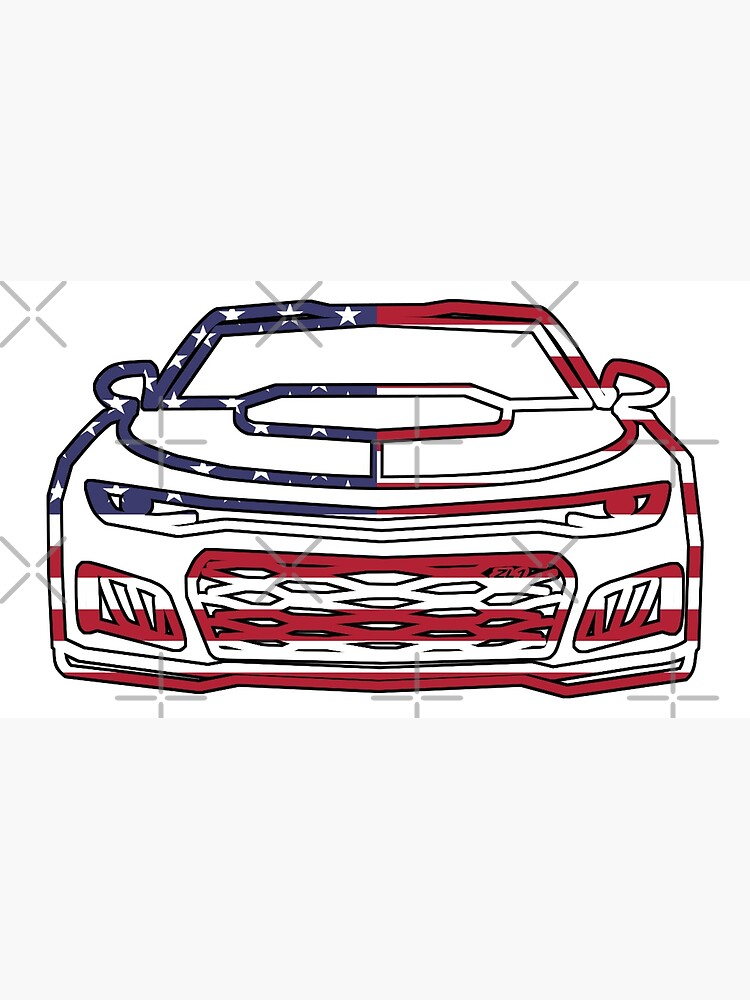 "2021 Camaro ZL1 Outline Patriot edition" Photographic Print by ...