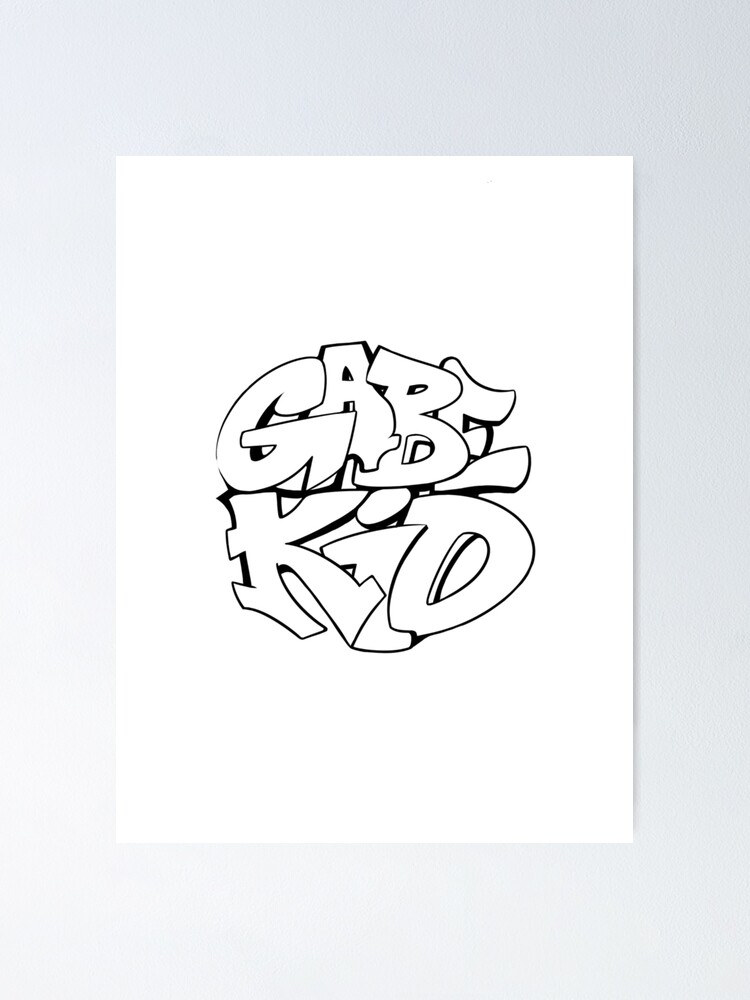 "Gabe kid "Logo"" Poster for Sale by Purrplegraphics | Redbubble