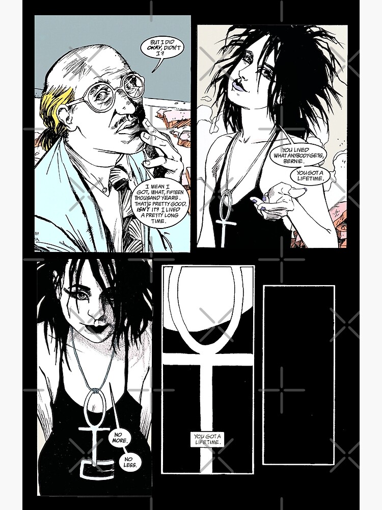 "The Sandman Quote [Death] You got a lifetime." Photographic Print for ...