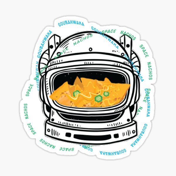 "Space Nachos" Sticker by jnen | Redbubble