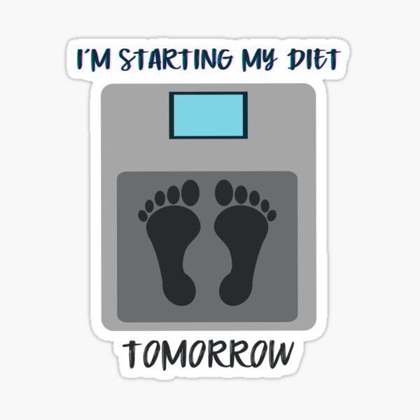 "Diet Plan" Sticker for Sale by Simonerich | Redbubble