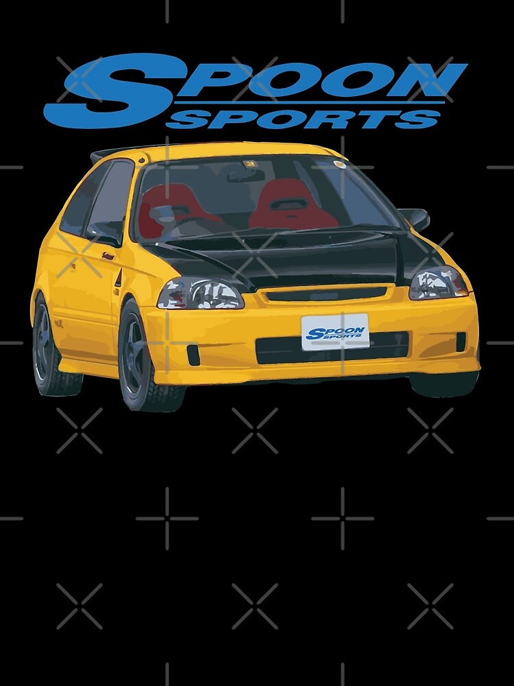 "Classic JDM Spoon EK Hatch" Poster for Sale by cowtownCOWBOY | Redbubble