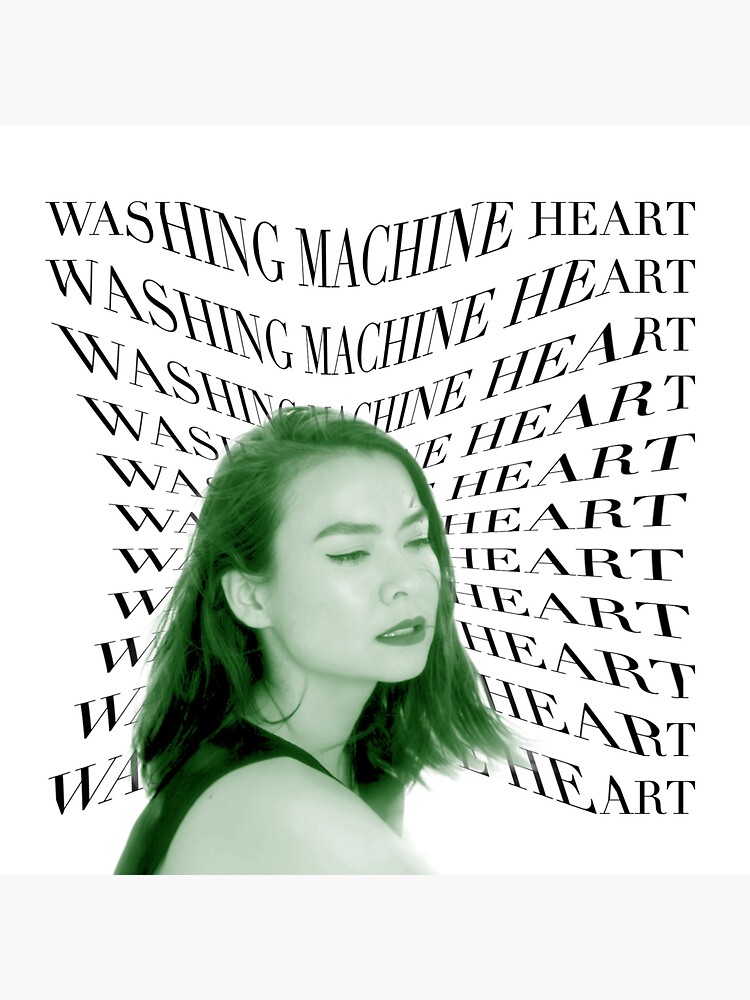 "washing machine heart mitski — green" Sticker by moonrabbitco | Redbubble