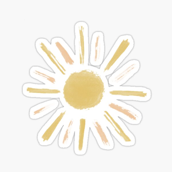 "Aesthetic Sun" Sticker for Sale by lilamoot2 | Redbubble