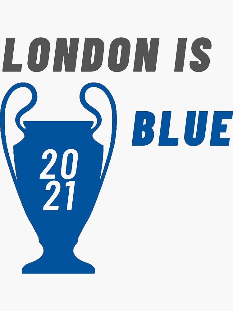 "London is Blue!" Sticker by Footballdes39 | Redbubble