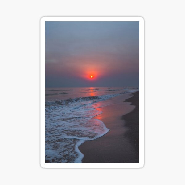 "Beach sunset" Sticker for Sale by sofi-07 | Redbubble