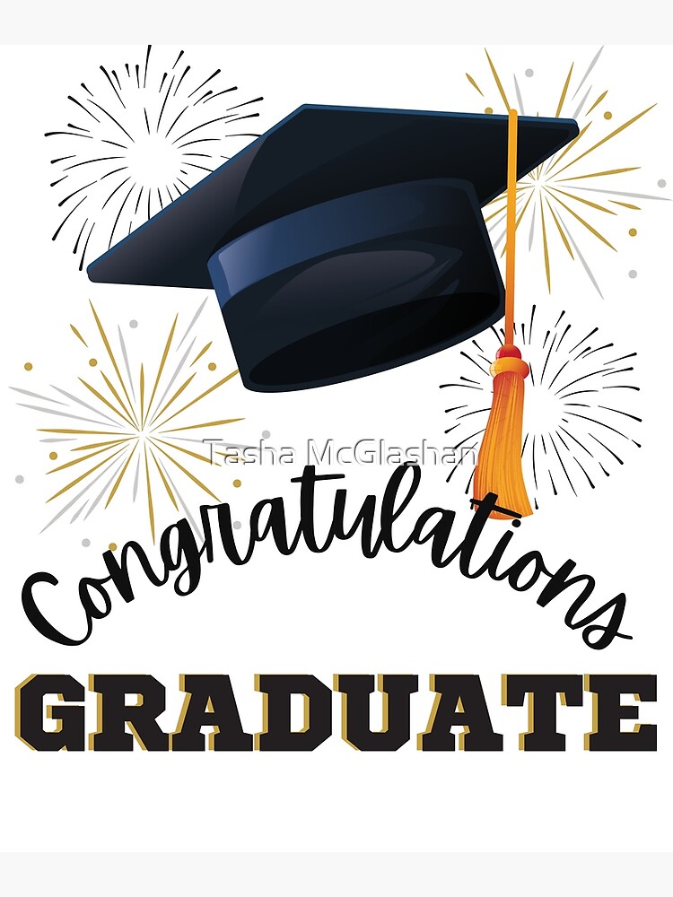 Póster «Clase de 2021 |Felicitaciones, graduado» de Bluediggies | Redbubble