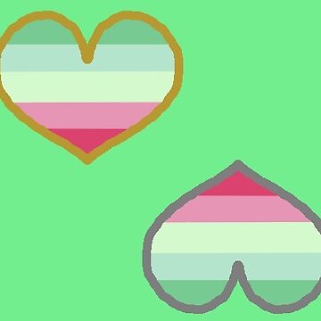 "Abroromantic Pride Heart" Sticker for Sale by Roxzania | Redbubble