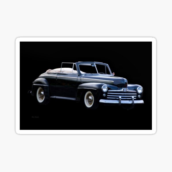 "1947 Ford Deluxe Convertible" Sticker for Sale by DaveKoontz | Redbubble
