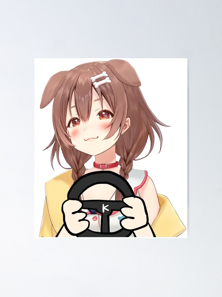 Inugami Korone Smug Driver Hololive Poster For Sale By Jr Art