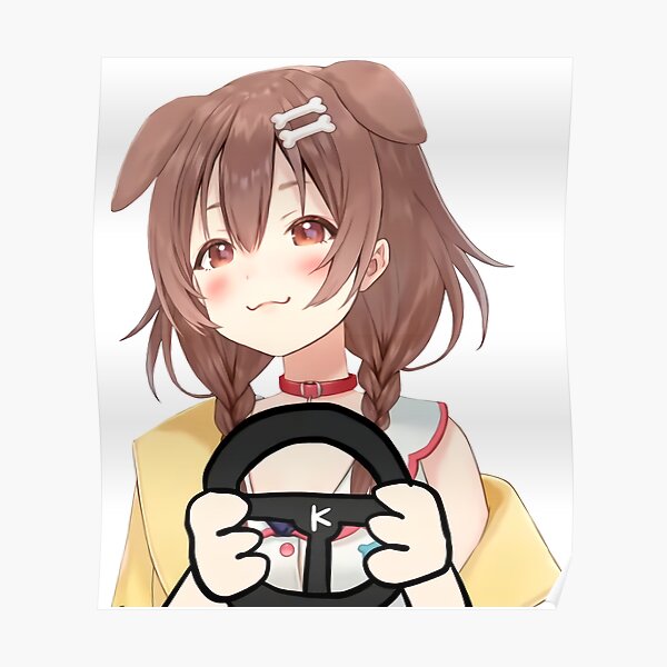 Inugami Korone Smug Driver Hololive Poster For Sale By Jr Art