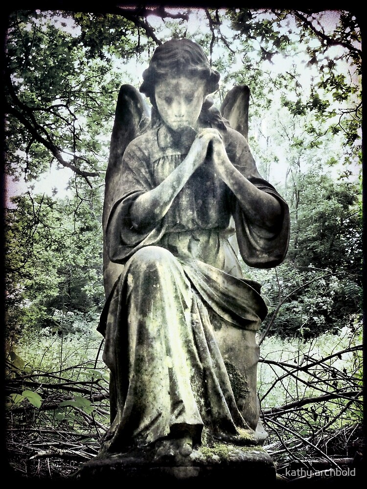 "Angel" Greeting Card for Sale by kathy archbold | Redbubble