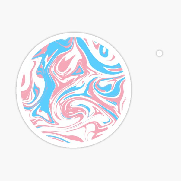 "Trans Flag logo pride swirls lgbtqia " Sticker for Sale by ...