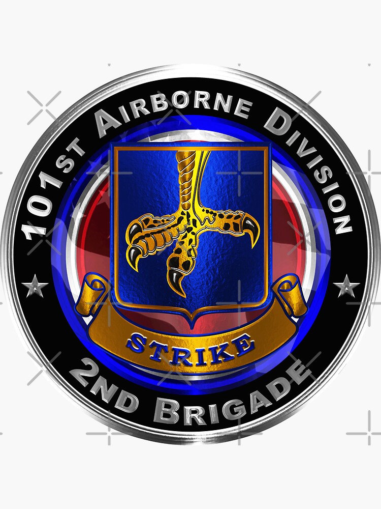 "101st Airborne Division 2nd Brigade ‘STRIKE’" Sticker for Sale by ...