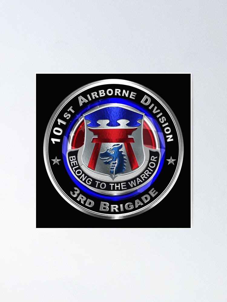 "101st Airborne Division 3rd Brigade ‘RAKKASANS’" Poster for Sale by ...
