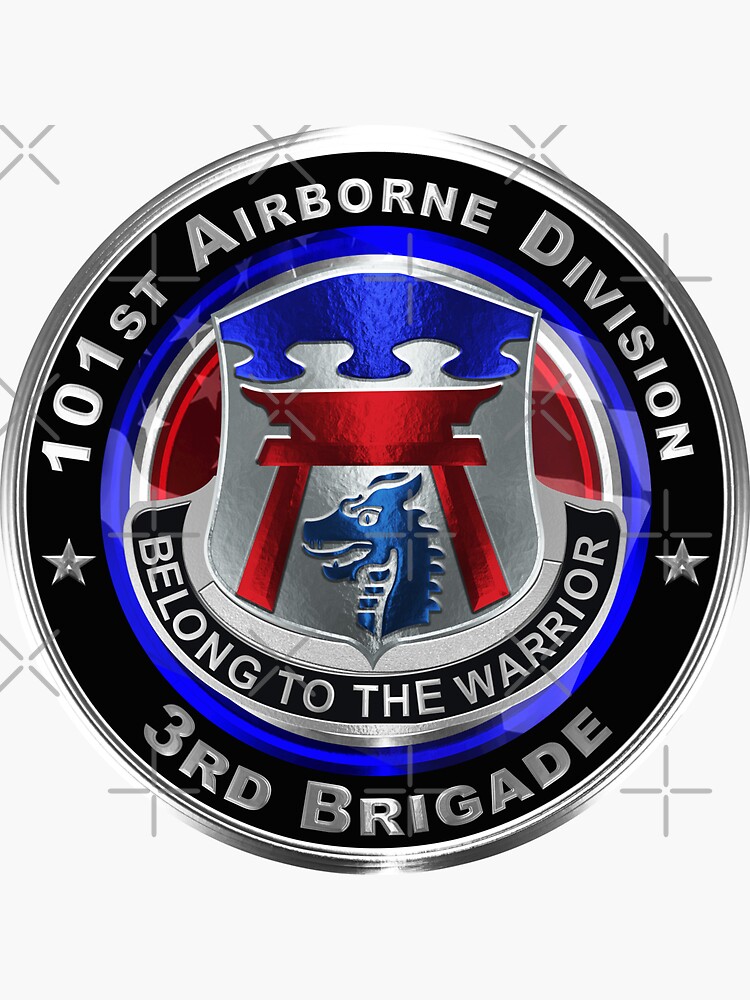"101st Airborne Division 3rd Brigade ‘RAKKASANS’" Sticker by ...