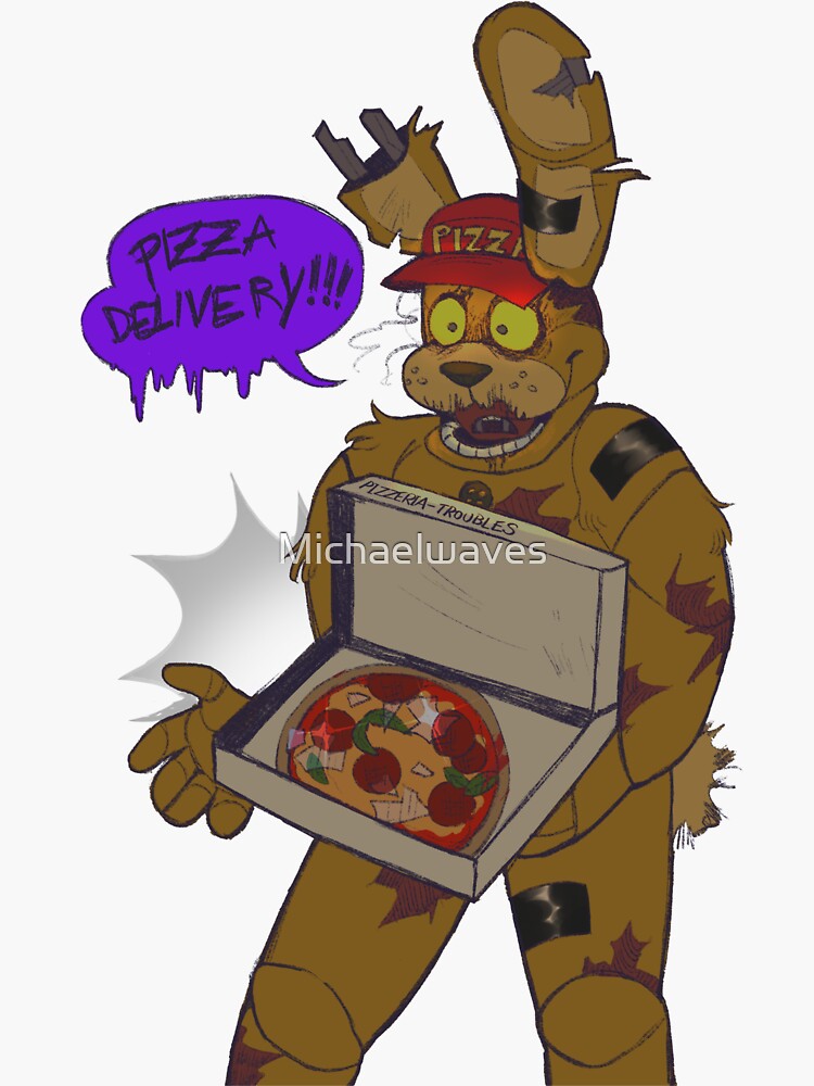 "Pizza Man" Sticker for Sale by Michaelwaves | Redbubble