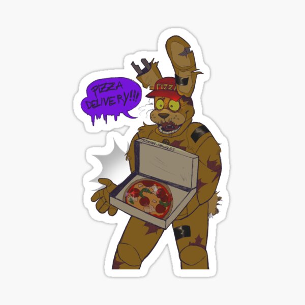 "Pizza Man" Sticker for Sale by Michaelwaves | Redbubble