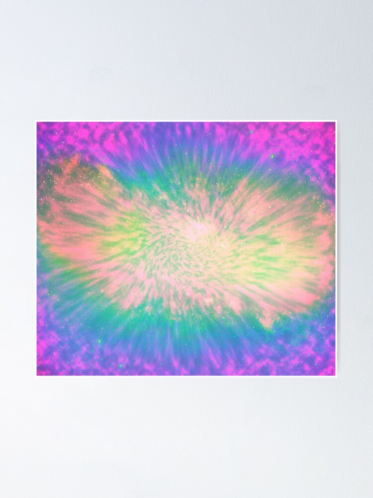 "Trippy Psychedelic Art Explosion" Poster for Sale by applebun | Redbubble