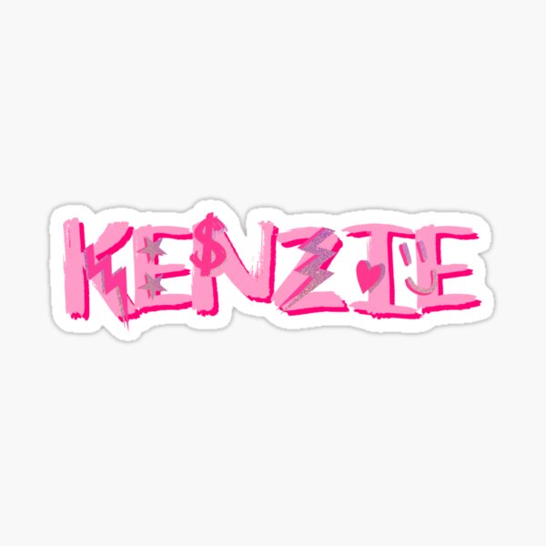 "KENZIE name" Sticker for Sale by juliasantos5 | Redbubble