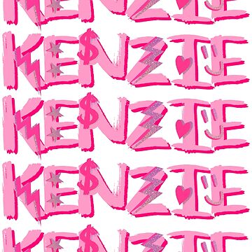 "KENZIE name" Sticker for Sale by juliasantos5 | Redbubble