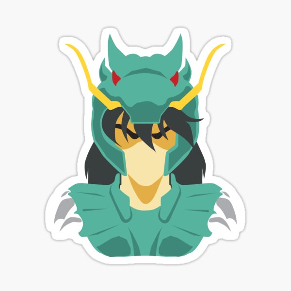 "Saint seiya Shiryu knights of zodiac CDZ art" Sticker by mushroomDy ...