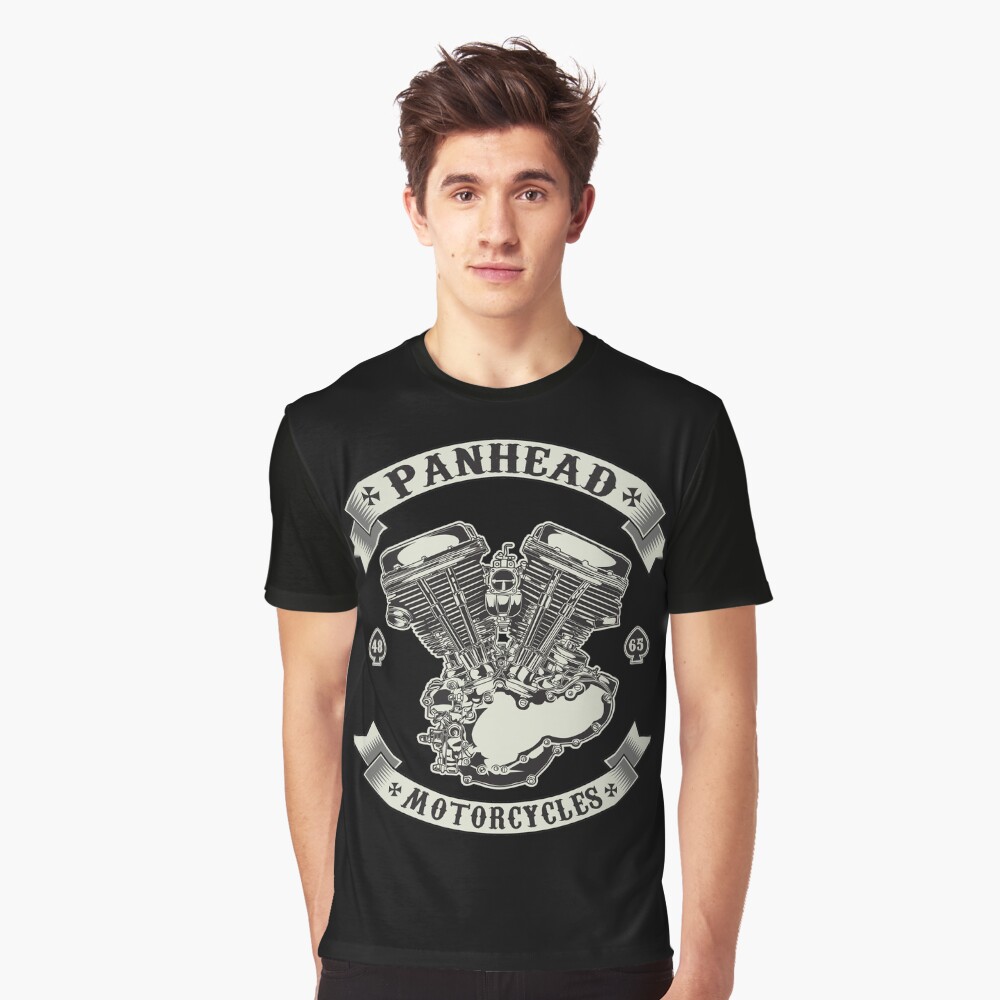 "Panhead Engine Harley" Sticker for Sale by tastytees | Redbubble