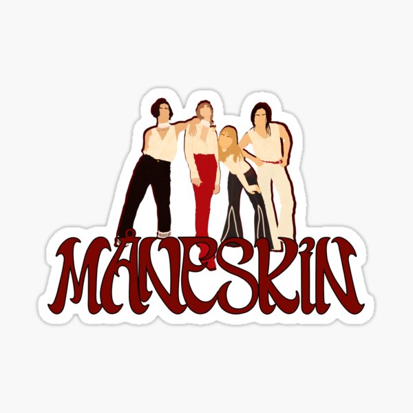 "Maneskin Band" Sticker for Sale by sofiastadler | Redbubble