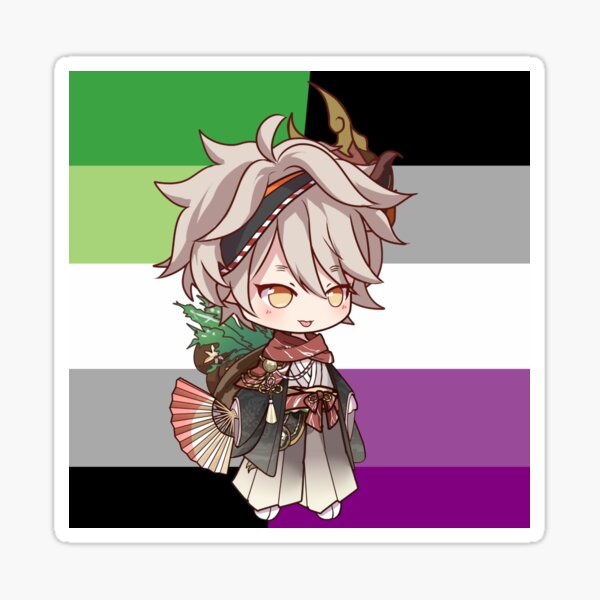 "FF Aro/Ace Pride Badge " Sticker for Sale by ModMomo | Redbubble