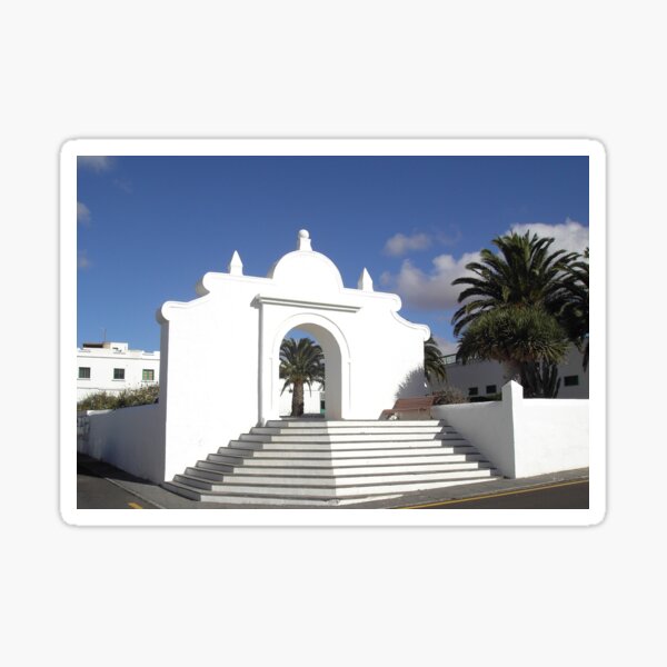 "Teguise, Lanzarote" Sticker for Sale by lezvee | Redbubble