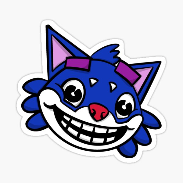 "Mr Fuzzy Mascot Head Cartoon" Sticker for Sale by jcoffill | Redbubble