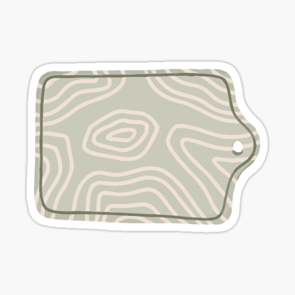 "Hand-drawn Cutting Board 18" Sticker by marettamaa | Redbubble