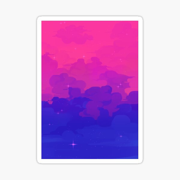 "Bi Pride Sky 2021" Sticker for Sale by lielking | Redbubble