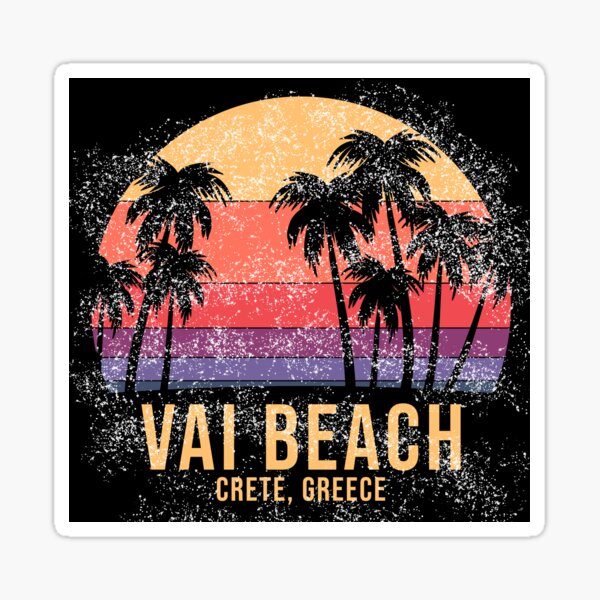 "Vai Palm Forest Beach, Crete, Greece" Sticker for Sale by PanosTsalig ...