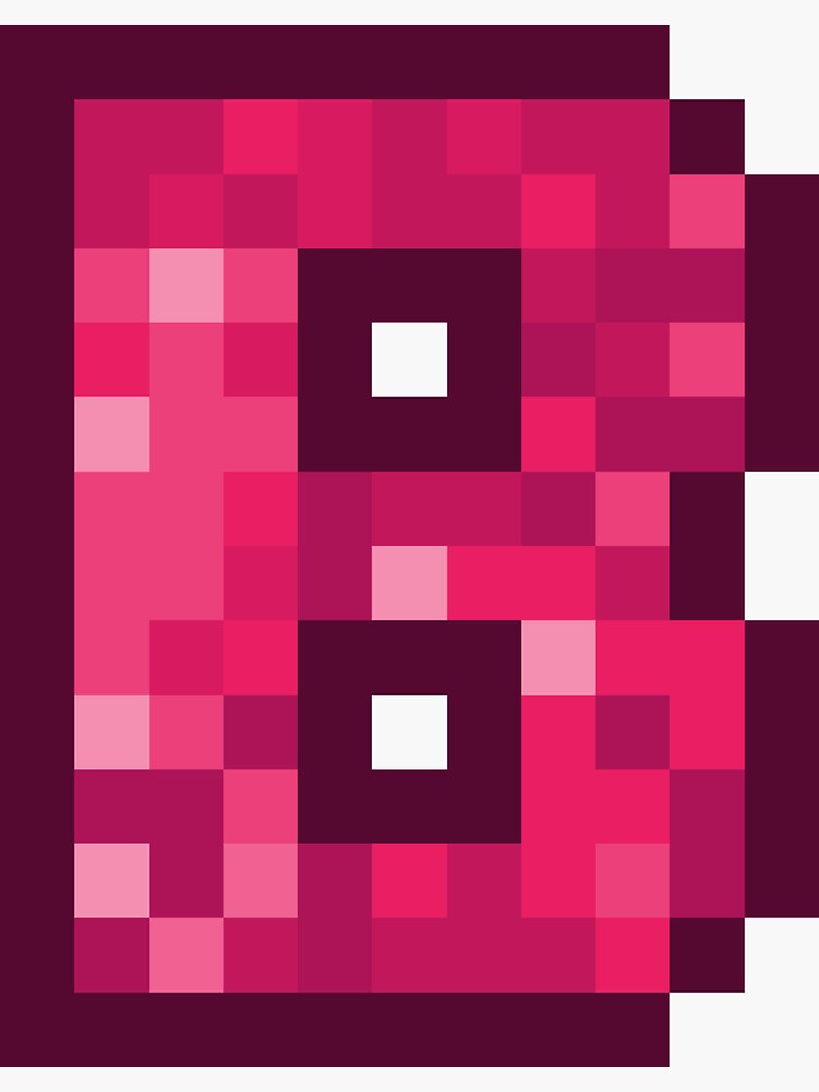 "Letter Art Pink Retro Pixel Pattern - B" Sticker for Sale by dylanxh ...