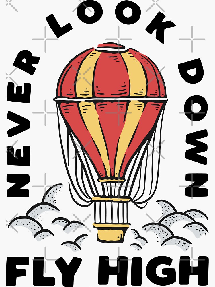 "FLY HIGH" Sticker for Sale by allstars007 | Redbubble