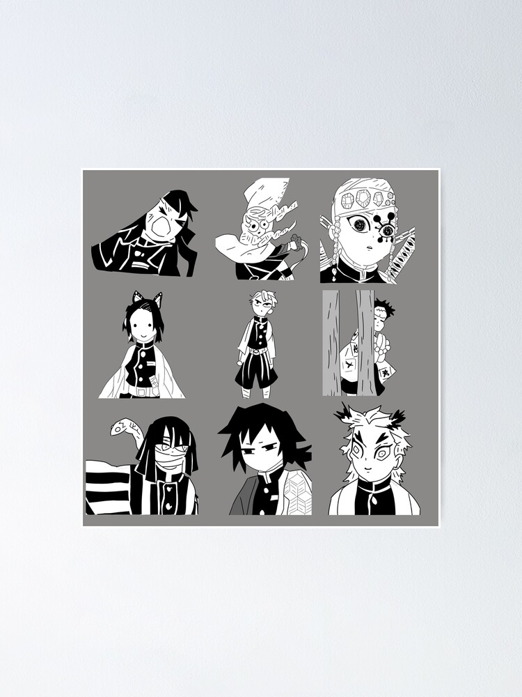 "low quality hashiras" Poster for Sale by Myewn | Redbubble