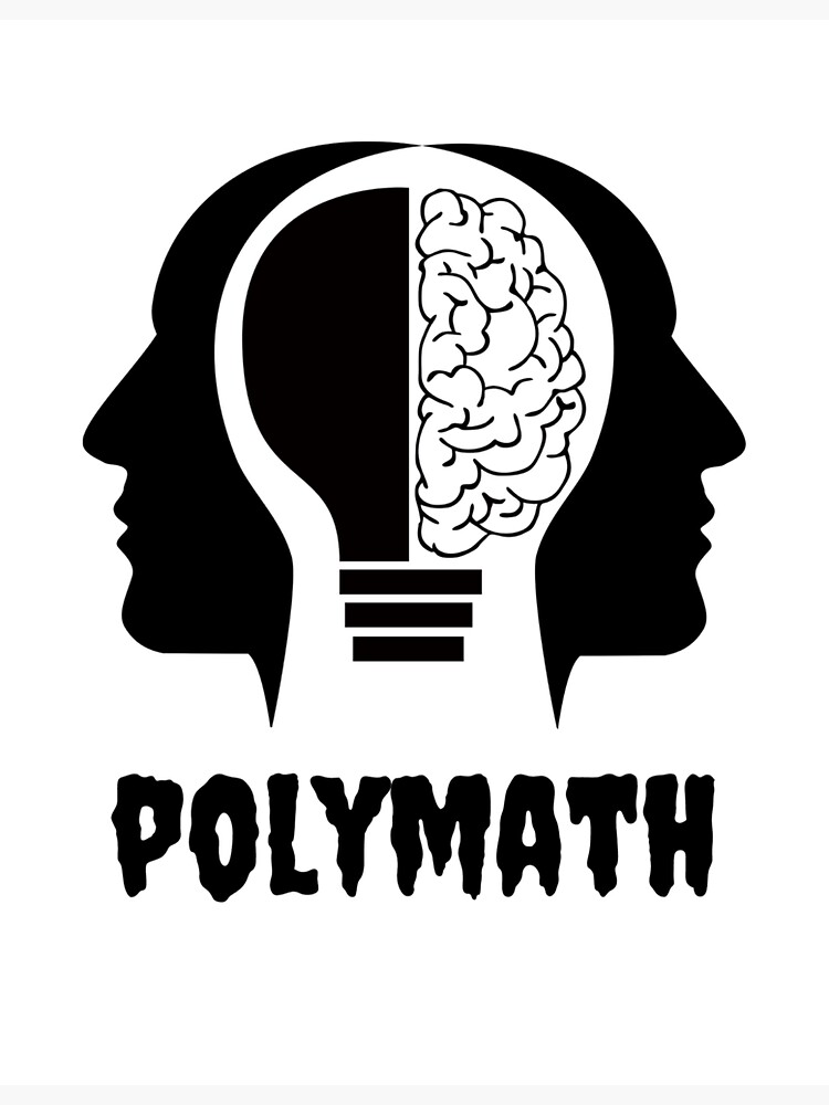 "Polymath!" Sticker for Sale by Justiny97 | Redbubble