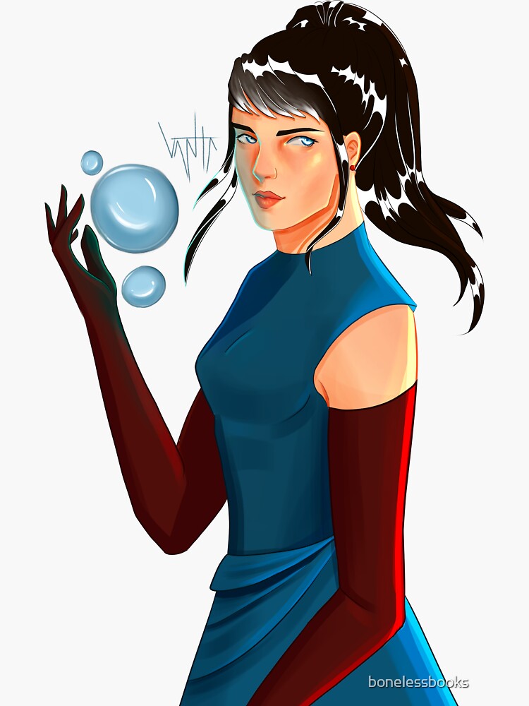 "The Girl of Many Floods" Sticker for Sale by bonelessbooks | Redbubble