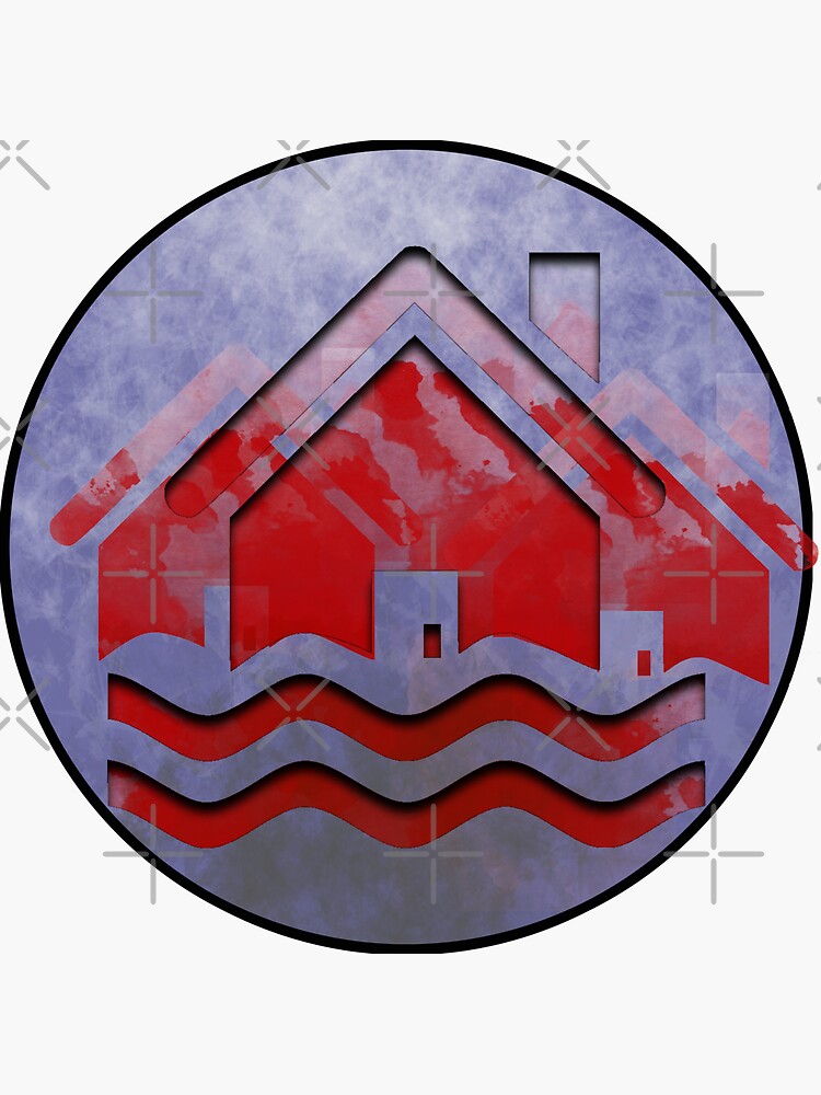 " flood alert 02" Sticker for Sale by Strokerdesign | Redbubble