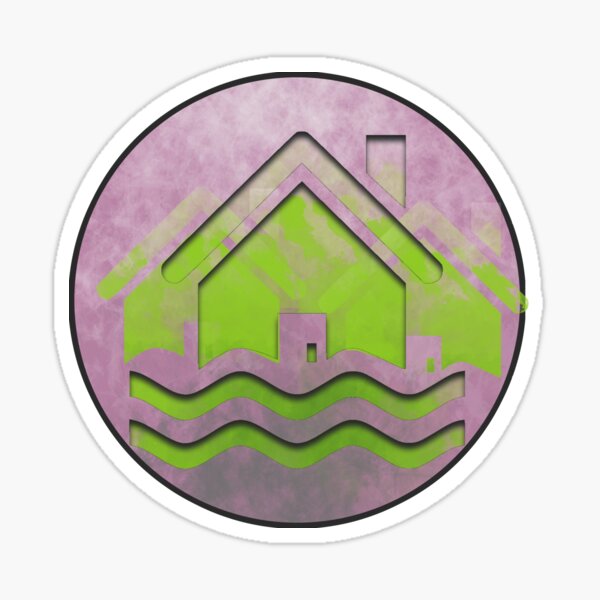 " flood alert 05" Sticker for Sale by Strokerdesign | Redbubble