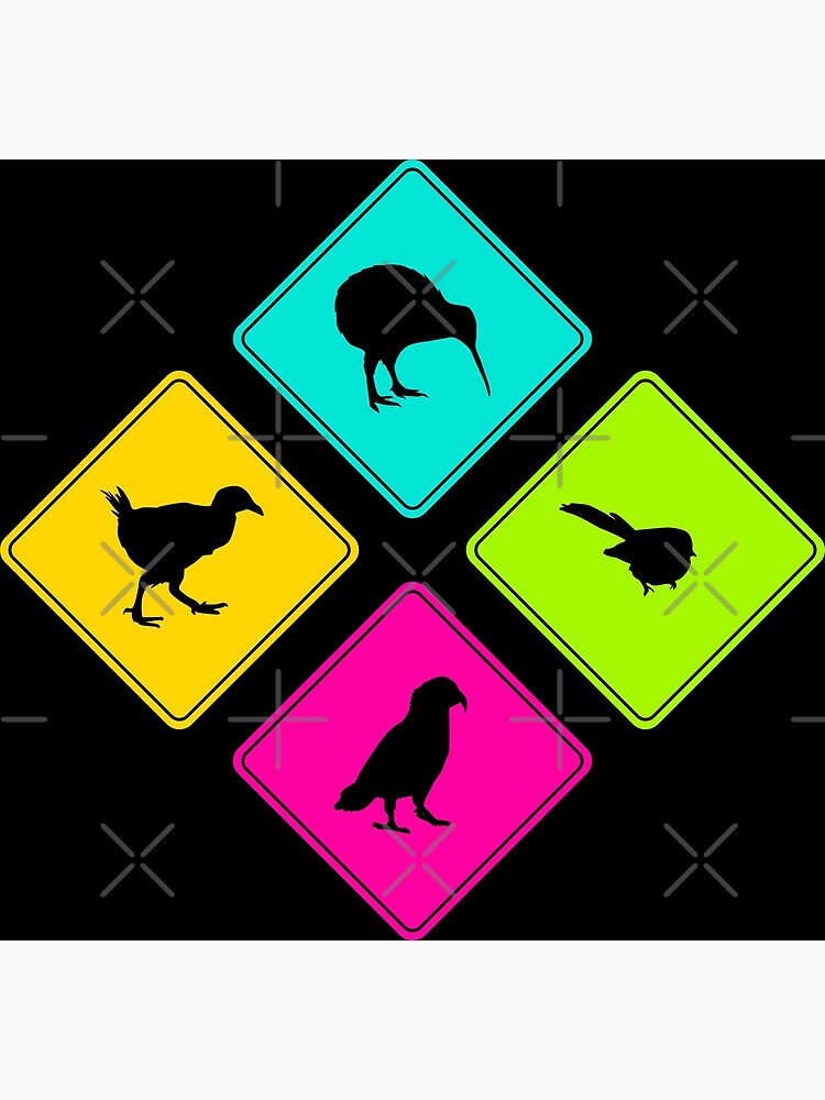 "New Zealand native bird collection" Poster for Sale by Kiwidom | Redbubble